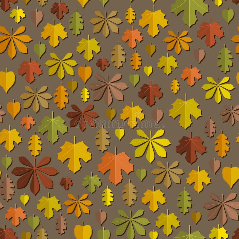 Autumn seamless pattern stock vector. Illustration of october - 59869504