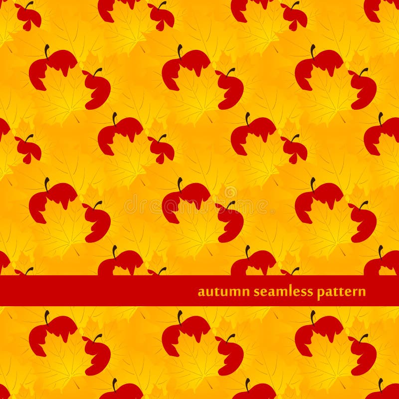 Autumn Seamless Pattern with Umbrella Stock Vector - Illustration of ...