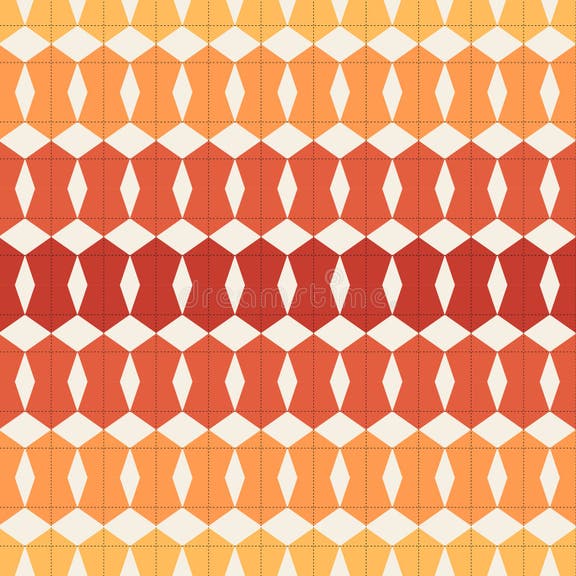 Autumn Seamless Pattern Polygon Geometric Fall Shades Color Stock ...