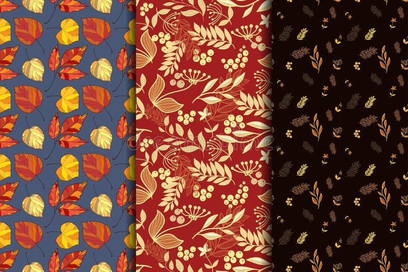 Autumn Seamless Pattern stock vector. Illustration of autumn - 44152020