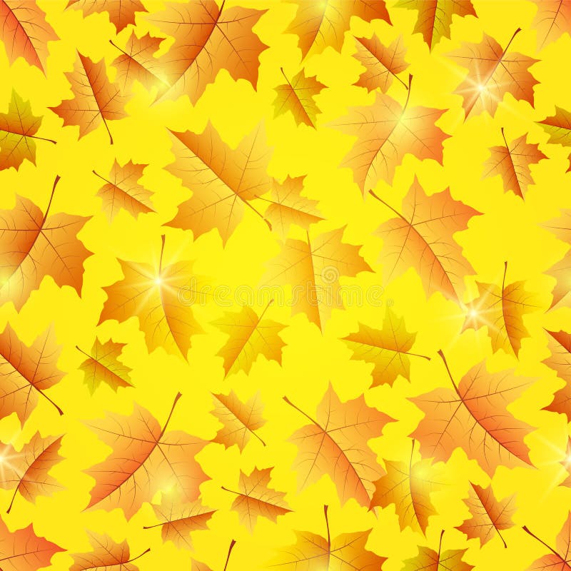 Autumn seamless pattern stock vector. Illustration of leaf - 32234874