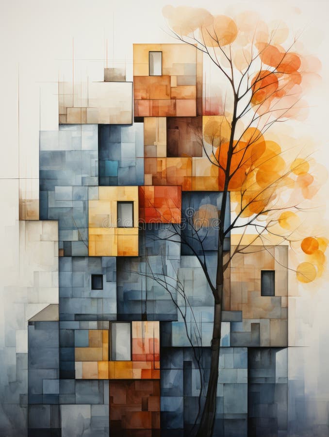 Autumn Season Mysterious Surrealism Stock Photo - Image of village ...