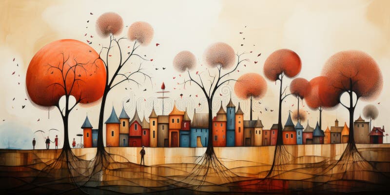 Autumn Season Mysterious Surrealism Stock Image - Image of autumn ...