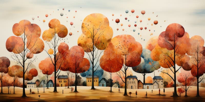 Autumn Season Mysterious Surrealism Stock Photo - Image of surreal ...