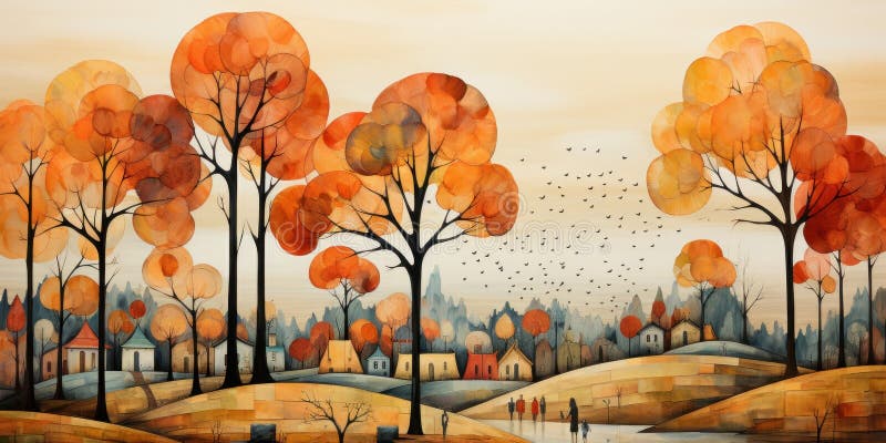 Autumn Season Mysterious Surrealism Stock Image - Image of surreal ...