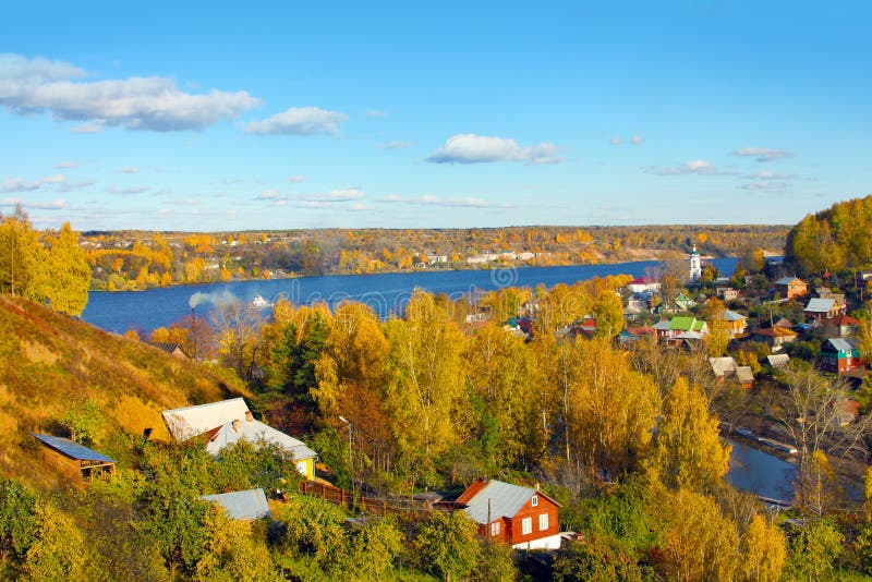 Autumn season, Pless town stock photo. Image of skies - 33568554