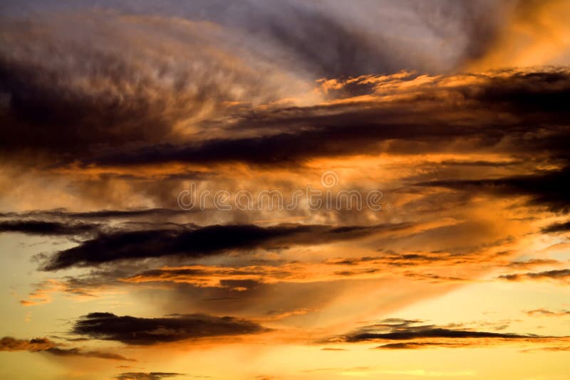 Autumn sky. stock image. Image of autumn, evening, multicolored - 34142431