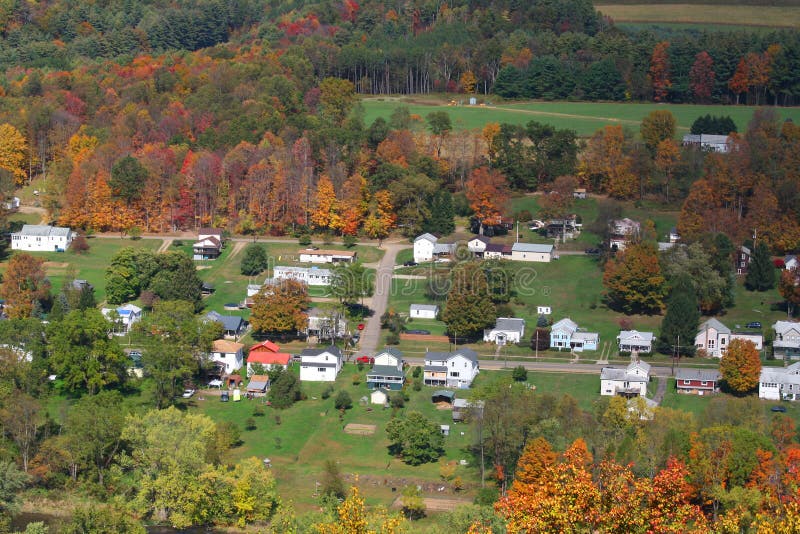 Autumn Small Town America stock photo. Image of outdoors - 28455838