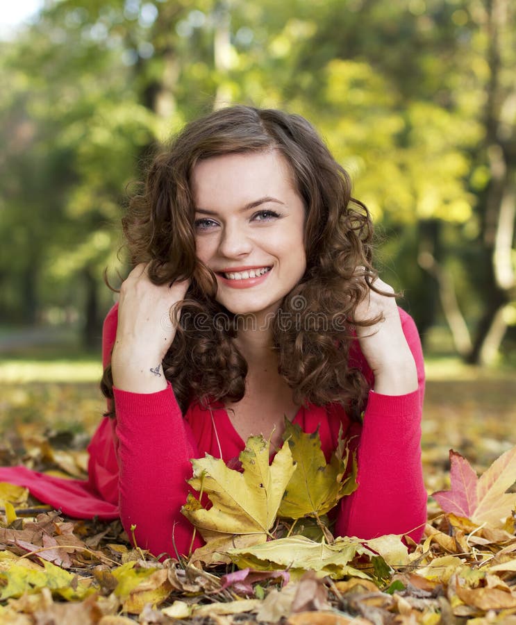 Autumn smile stock photo. Image of fall, vivid, outdoor - 27408466