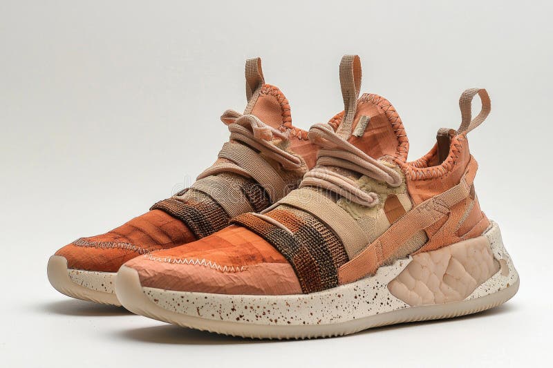 Autumn Sneakers Isolated on a White Background Stock Illustration ...