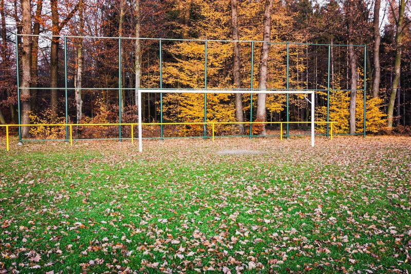 Autumn stock image. Image of fall, ground, goal, beautiful - 60642927