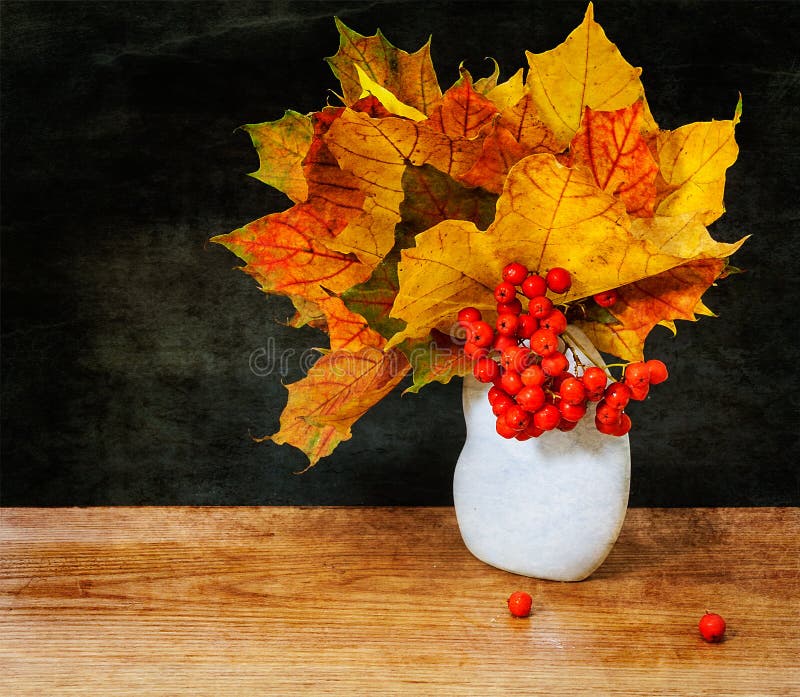 Autumn still life stock photo. Image of yellow, paintings - 27838862