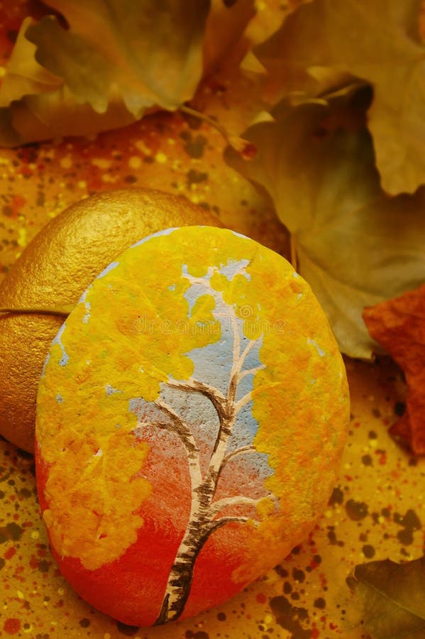 Autumn stone still-life stock photo. Image of lifeless - 52379870