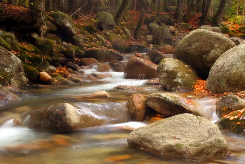 Autumn Stream stock photo. Image of autumn, cascade, water - 6715630
