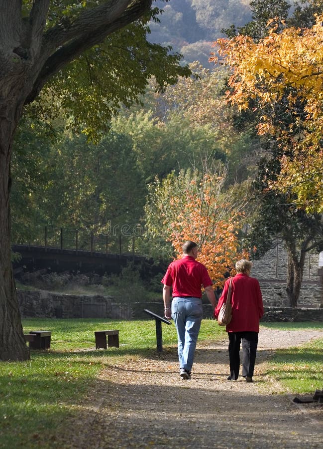 Autumn stroll in the park stock photo. Image of people - 325154