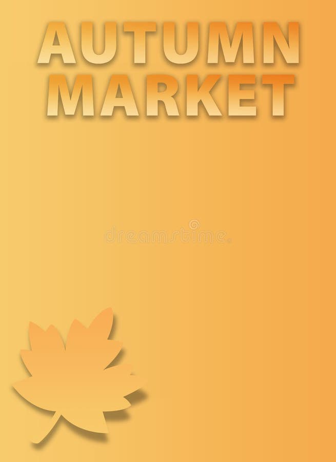 Autumn Style Poster Template Stock Illustration - Illustration of ...