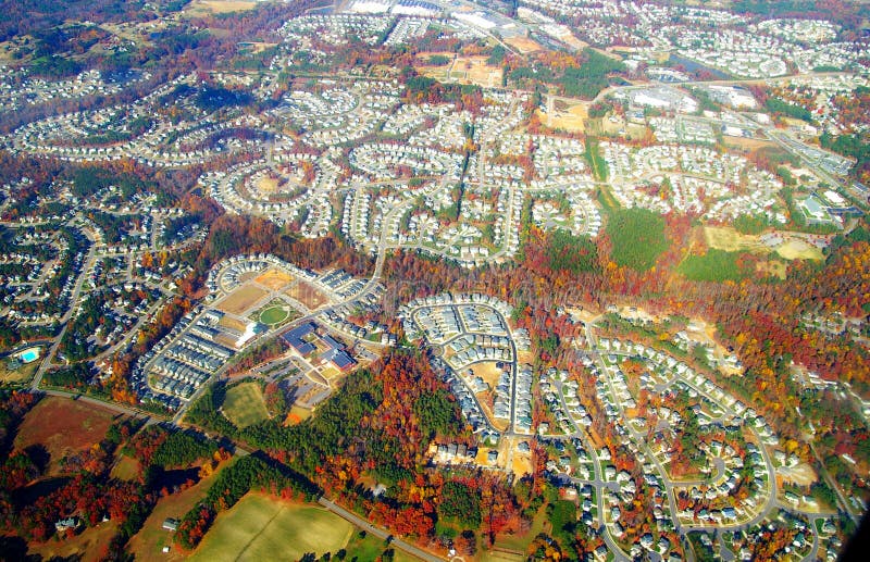 Evening suburbia stock image. Image of purple, real, midwestern - 3665927