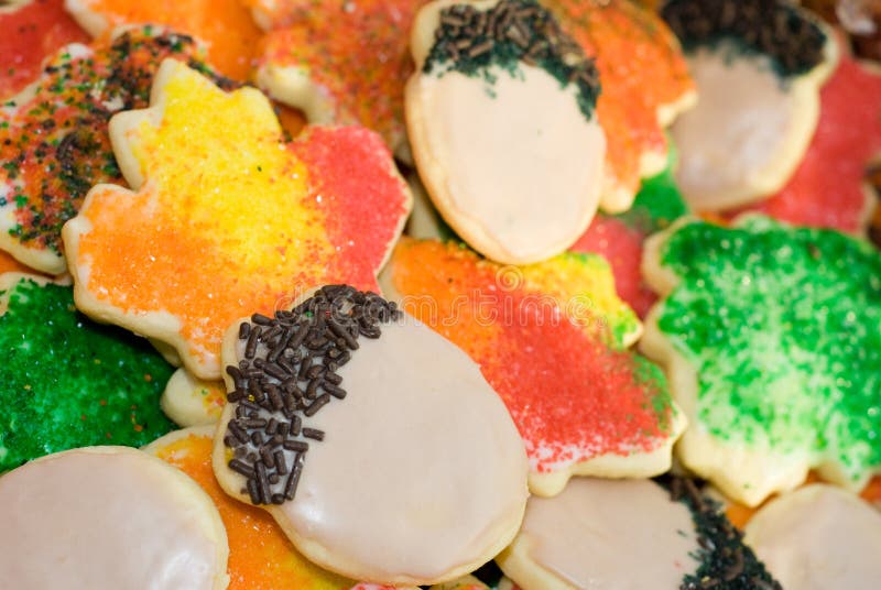 Autumn Sugar Cookies stock image. Image of harvest, holiday - 14613901