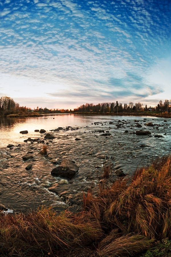 Rapids in the Sunset stock photo. Image of nature, scene - 139139434