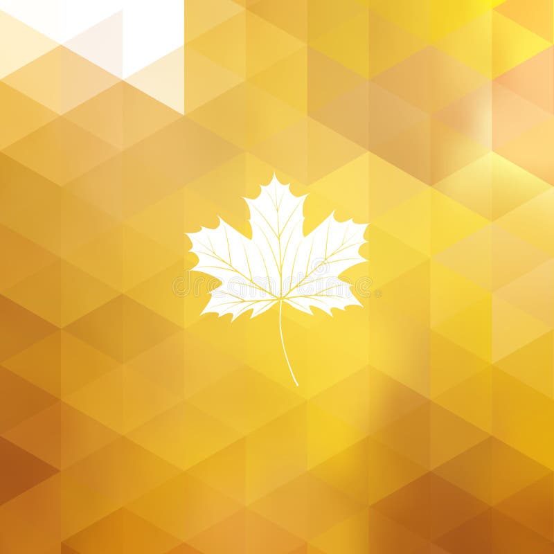 Autumn Triangle Frame. Watercolor Oak Leaves Stock Illustration ...