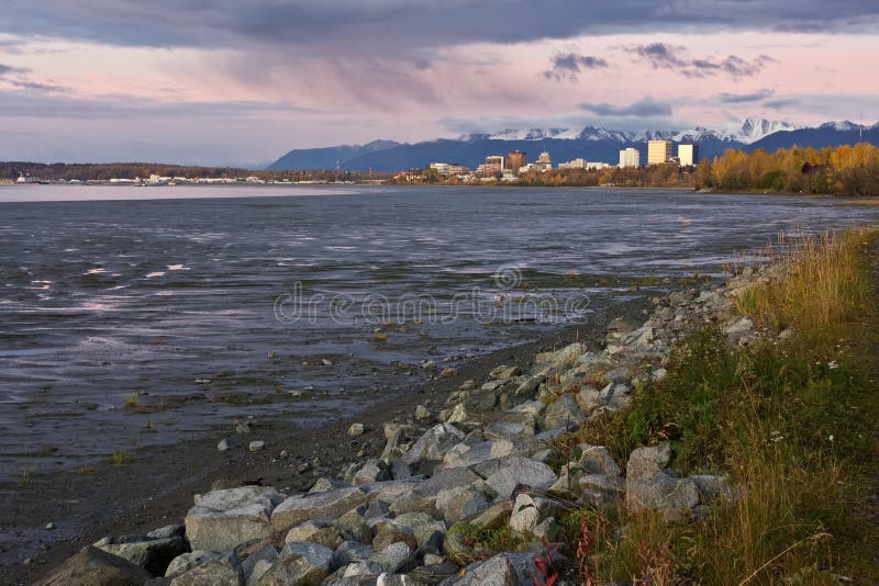 Anchorage City stock image. Image of anchorage, buildings - 30265297