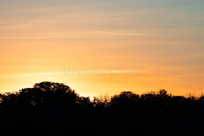 Autumn sunset sky stock photo. Image of vegetation, fall - 201429268