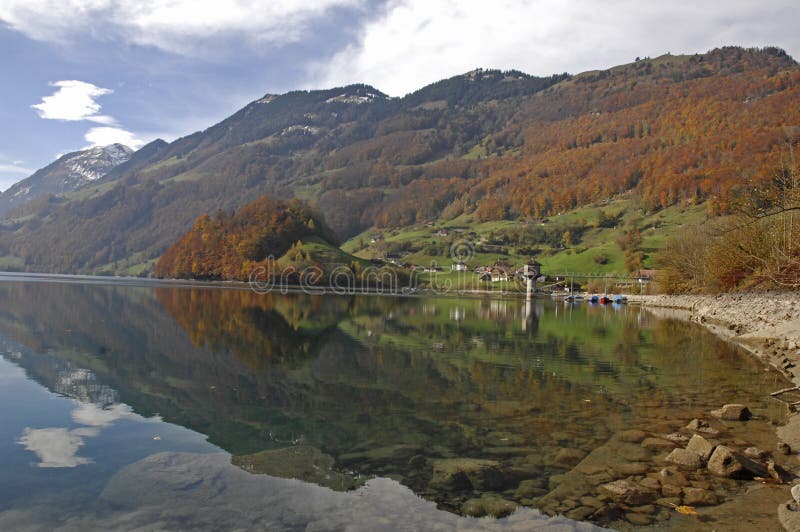 Engelberg Village in the Alps Stock Photo - Image of resort, landscape ...