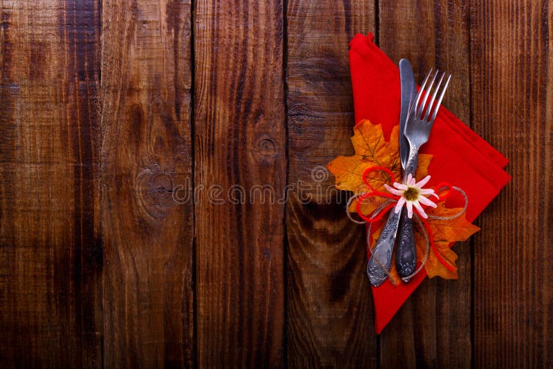 Autumn table setting stock image. Image of autumn, ornament - 99179001