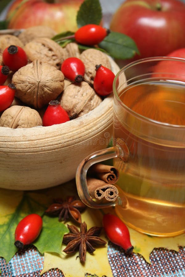 Autumn tea stock image. Image of rind, aromatic, leaves - 6466221