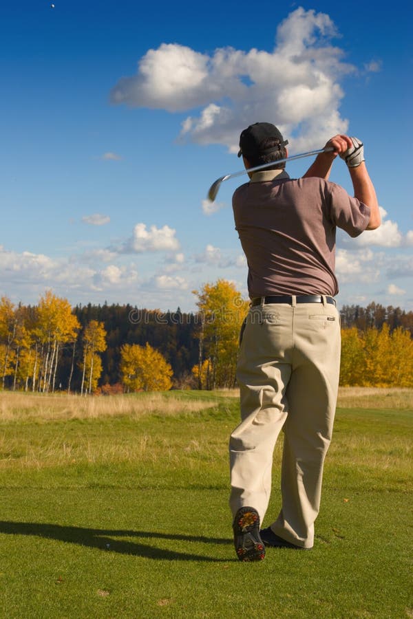 Autumn Tee Off stock photo. Image of recreation, outdoors - 415262