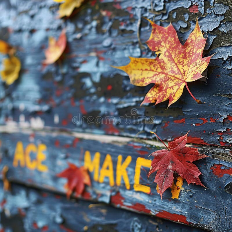 Autumn Themed Background with Positive Messages for National Make a ...