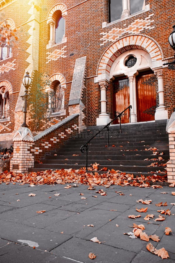 Autumn time in city stock photo. Image of fall, landmark - 106057324
