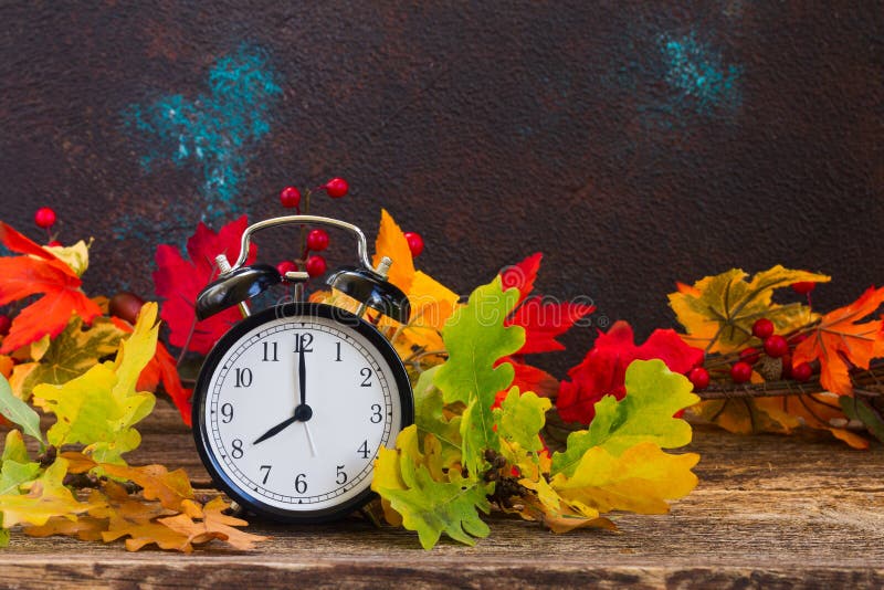 Fall Back Time Change stock photo. Image of brown, autumn - 6751166