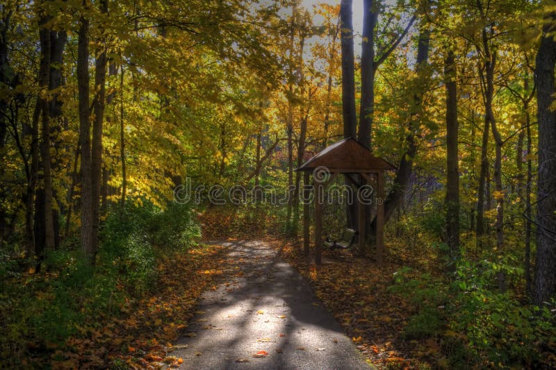 Autumn Trail stock image. Image of november, september - 16167367