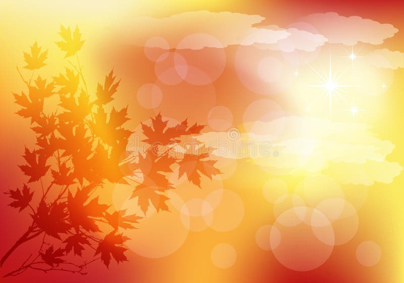 Autumn Transparent Background. Stock Vector - Illustration of leaves ...