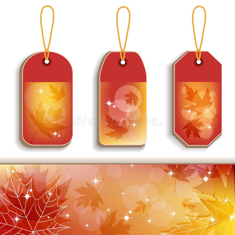 Autumn Transparent Background. Tags. Stock Vector - Illustration of ...