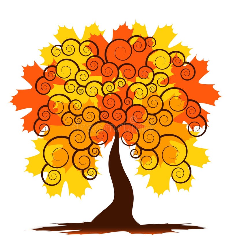 Autumn - abstract tree stock vector. Illustration of garden - 11147854