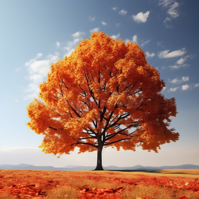 Autumn Tree High Quality High Quality Ai Generated Image Stock ...