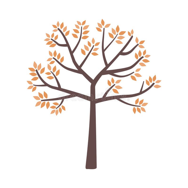 Autumn tree icon stock illustration. Illustration of logo - 256111583