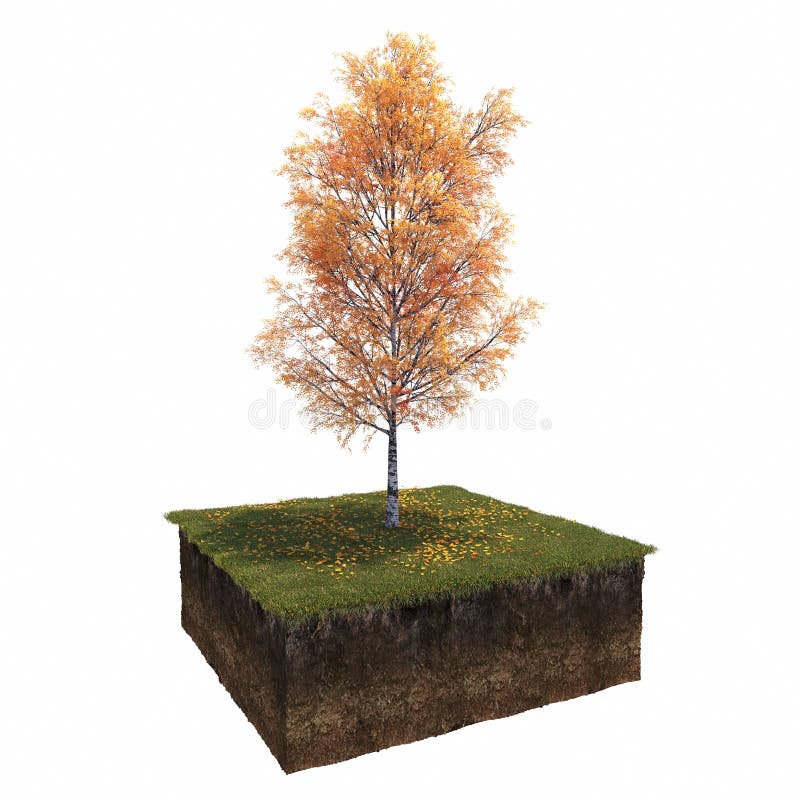Autumn Tree Isolated on White Background Stock Illustration ... Autumn Tree Isolated on White Background Stock Illustration ...