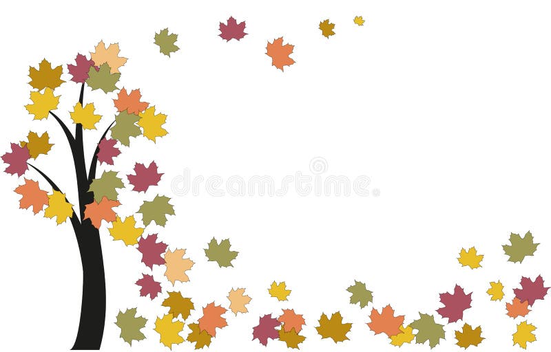 Autumn tree maple stock illustration. Illustration of ornamental - 45424681