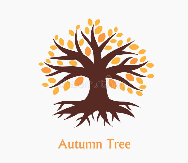 Autumn tree symbol stock vector. Illustration of logo - 236528998