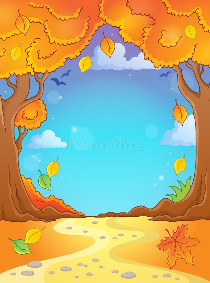 Autumn Tree Theme Composition 2 Stock Vector - Illustration of shape ...