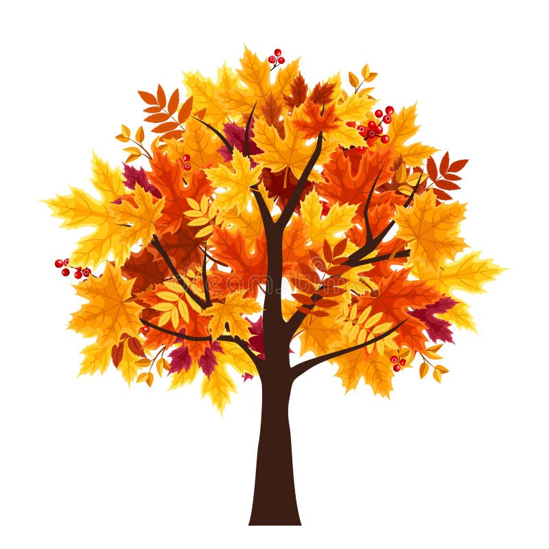 Abstract Autumn Tree. Vector Illustration. Stock Vector - Illustration ... Abstract Autumn Tree. Vector Illustration. Stock Vector - Illustration ...