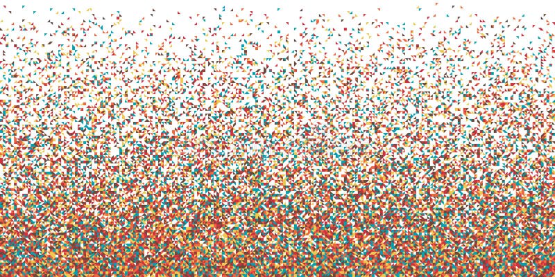 Autumn Triangle Tiles, Truchet Tessellation, Gradient Stock Vector ...