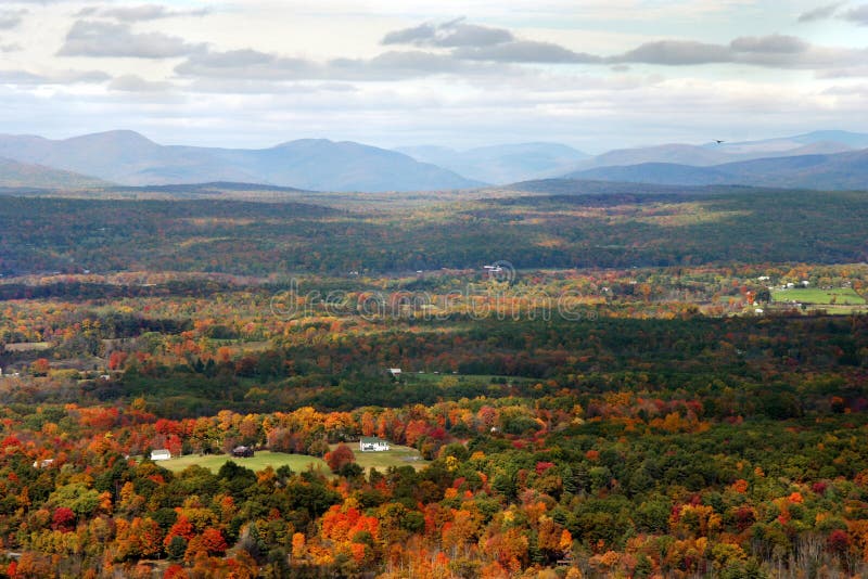 Autumn Valley stock photo. Image of autumn, colors, clouds - 35084