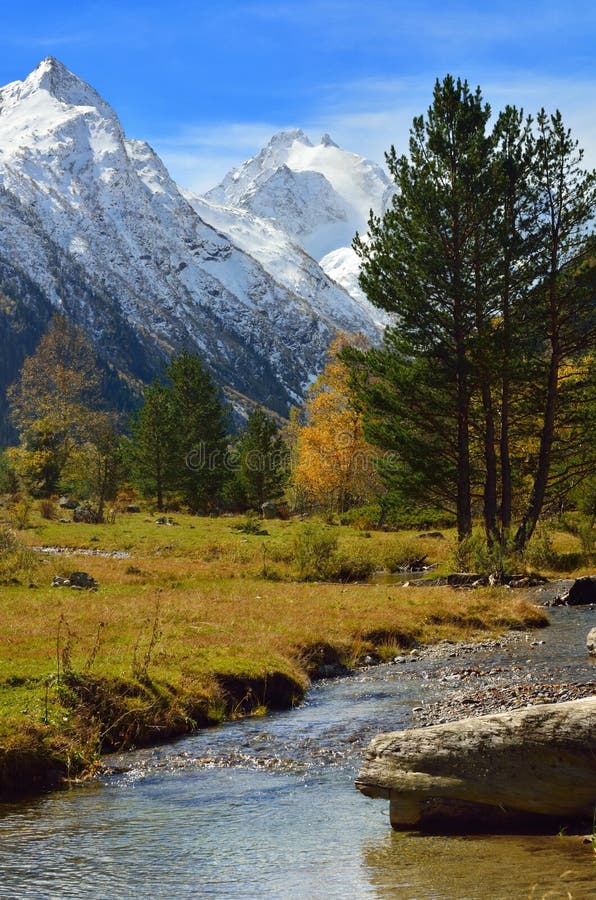 Autumn valley stock photo. Image of bank, panorama, colorful - 34063174