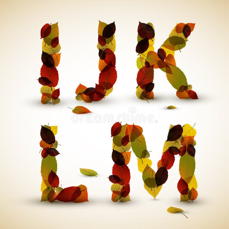 Alphabet Letters Autumn Stock Illustrations – 2,083 Alphabet Letters ...