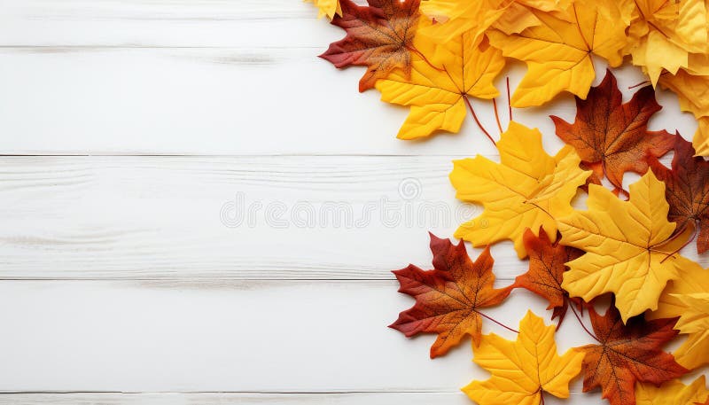 Autumn Vibrant Colors Decorate Nature Rustic Backdrop in November ...