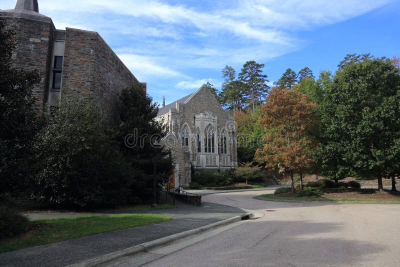 Duke University Campus Scenery Editorial Photo - Image of tree ...